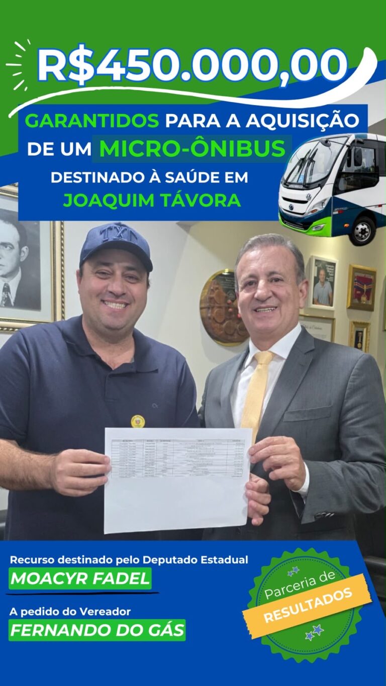 Fernando do Gás conquista R$ 490 mil em recursos com apoio do deputado ...